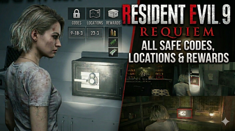 Resident Evil 9 Requiem: All safe codes, locations and rewards (Guide)